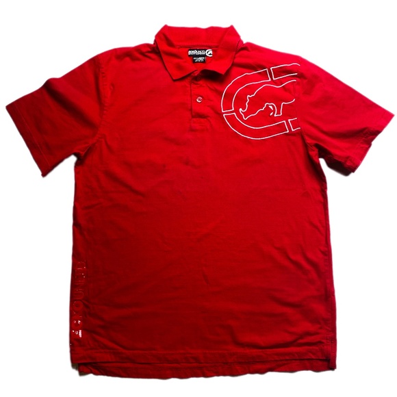 Ecko Unlimited | Shirts | Red Ecko Unlimited Classic Rhino Logo Polo ...